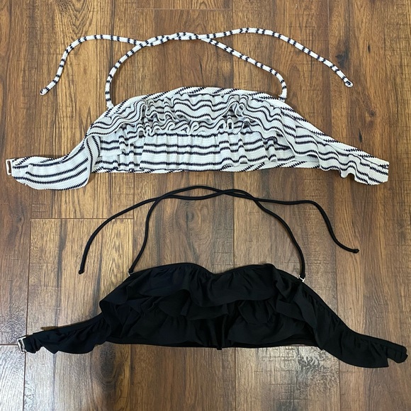 mixxo | Swim | 2 Ruffle Bandeau Bikini Tops | Poshmark